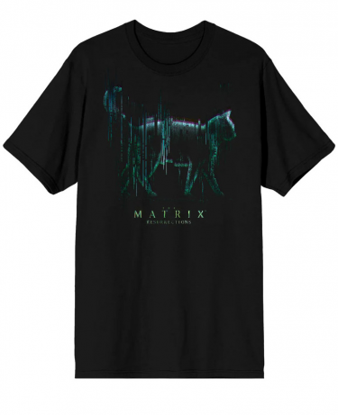 Tričko Matrix Resurrections - Cat in the Matrix - shop.CSFD.cz